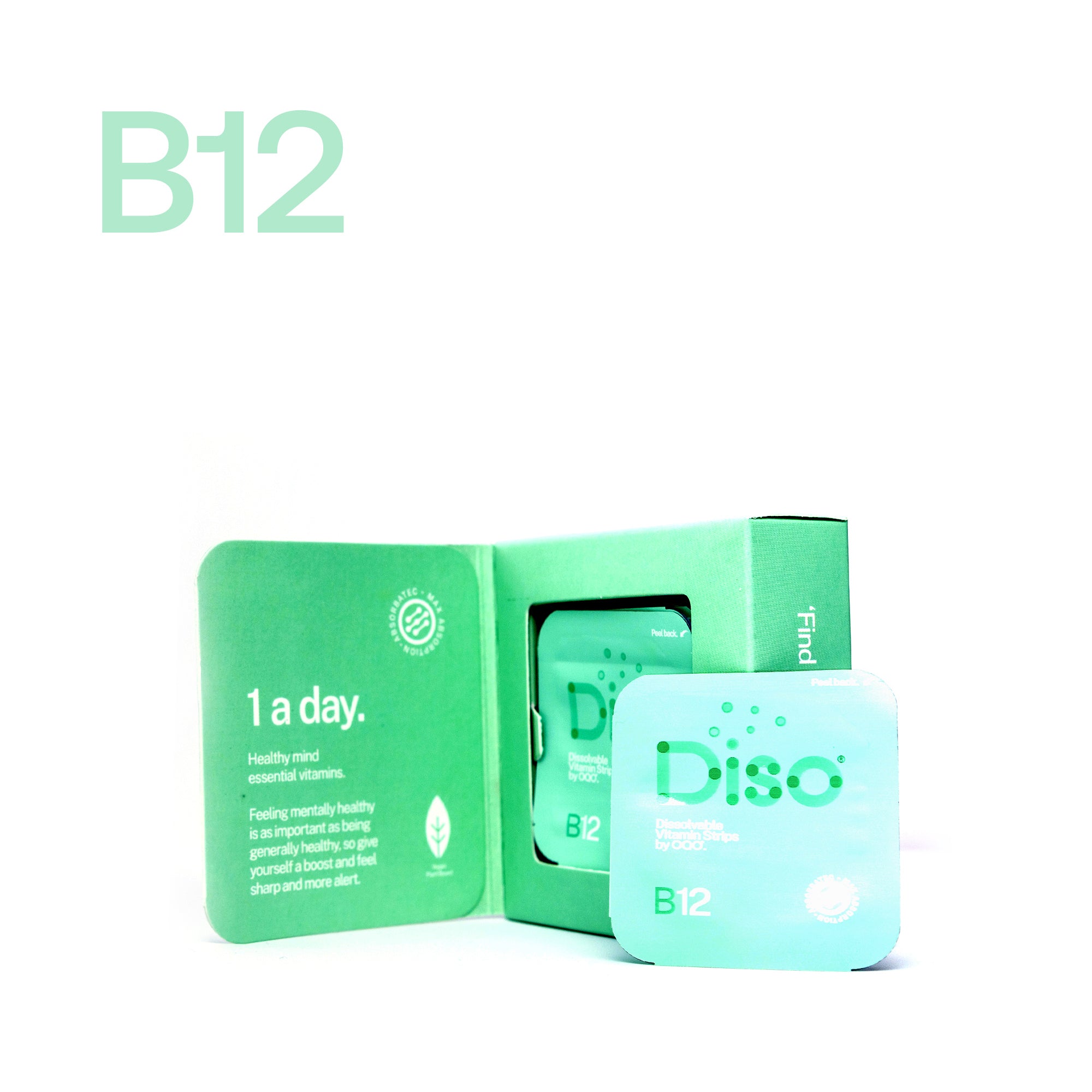 B12 Supplement | Vitamin B12 Dissolving Strips | Diso