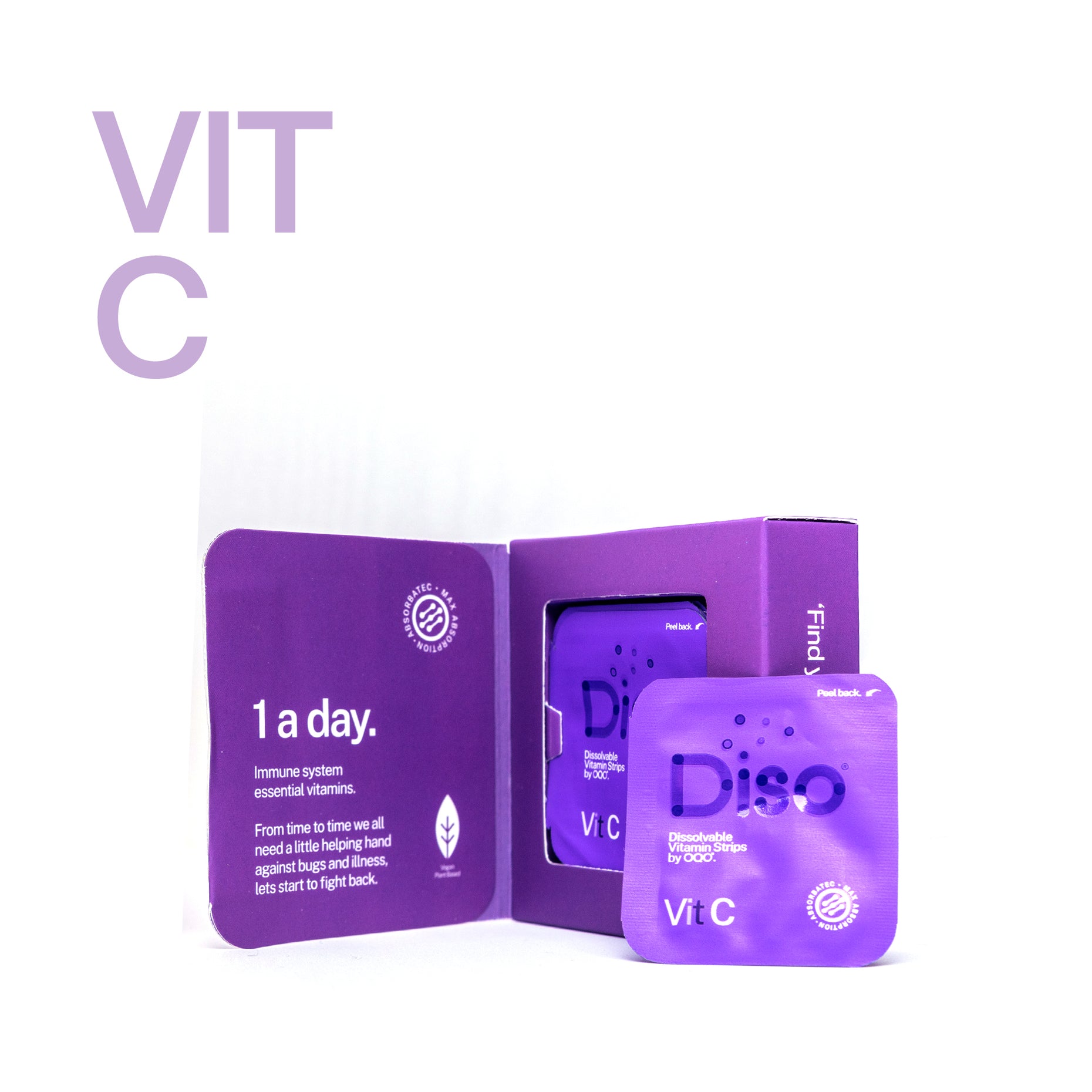 Diso Vit C | Dissolvable Vitamin C | Vitamin C Strips | Diso